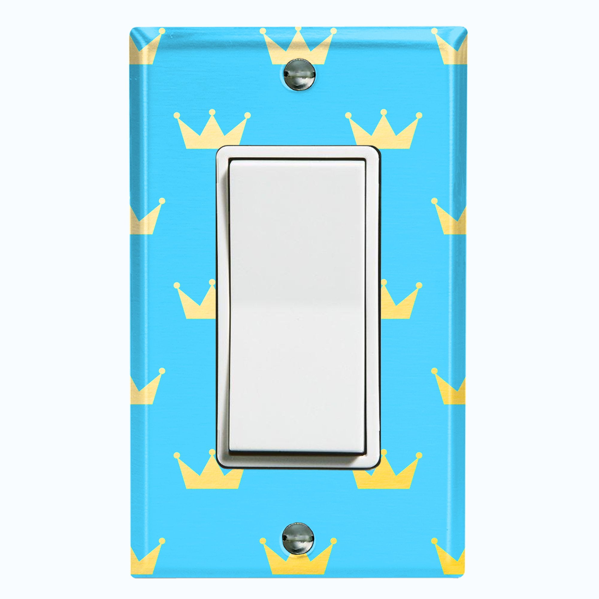 Metal Light Switch Plate Cover Gold Royal King Queen Crown KIN008 ...
