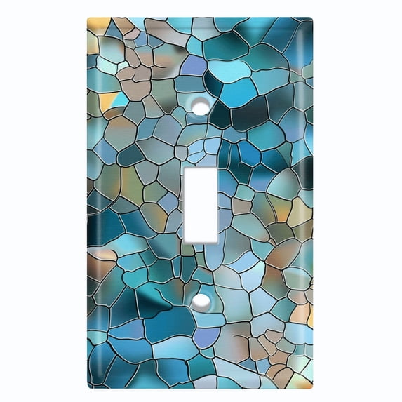 Metal Light Switch Wall Plate Outlet Cover (Printed Image of Abstract ...