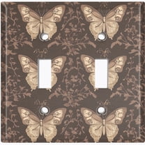 Metal Light Switch Wall Plate Outlet Cover (Damask Halloween Emblem ...