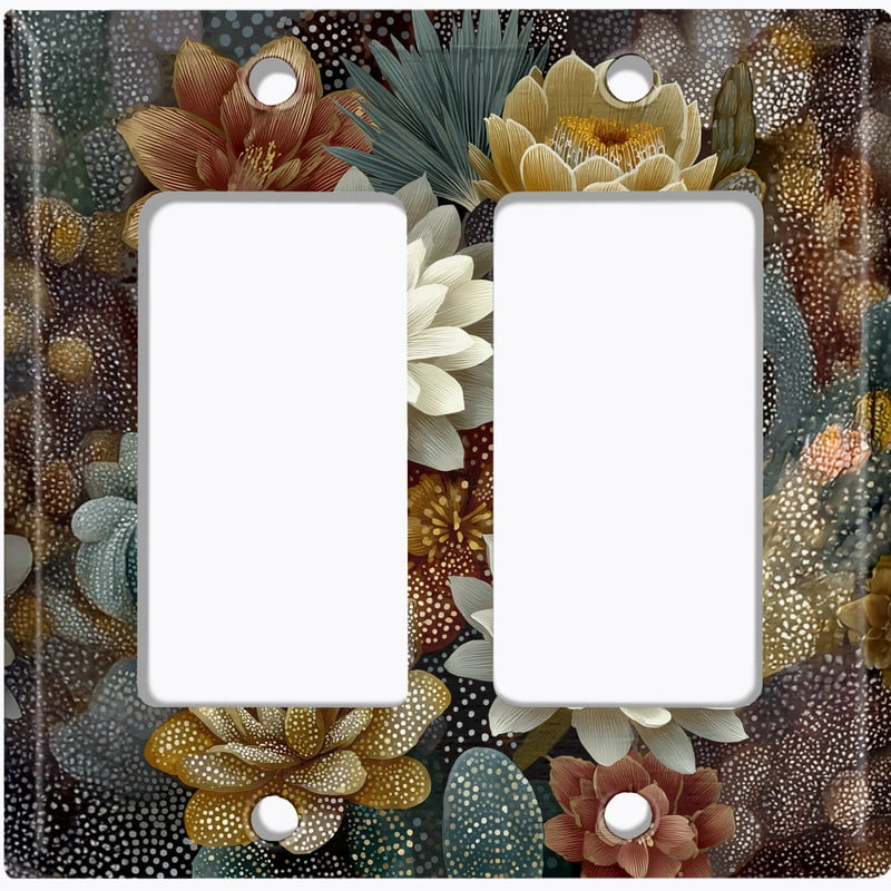 Metal Light Switch Wall Plate Outlet Cover (Printed Image of Cactus ...