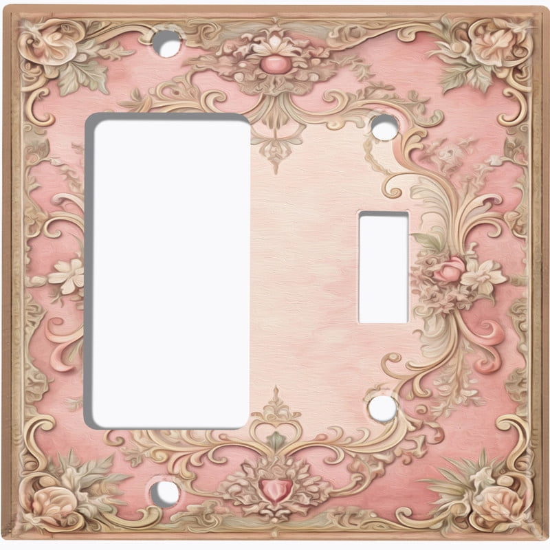 Metal Light Switch Wall Plate Outlet Cover (Printed Image of Carved ...
