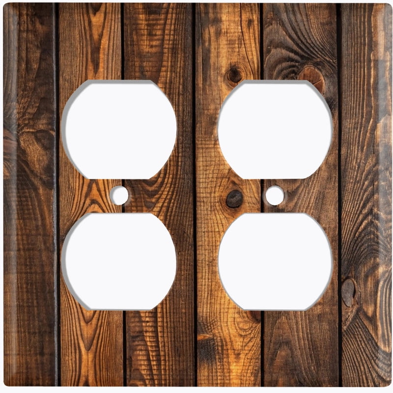 Metal Light Switch Wall Plate Outlet Cover (Printed Image of Dark ...