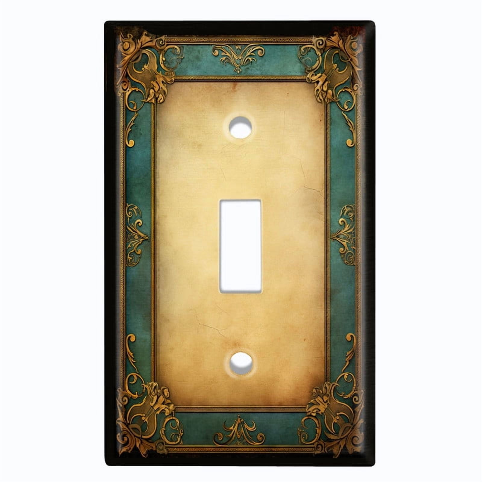 Metal Light Switch Wall Plate Outlet Cover (Printed Image of Fancy ...