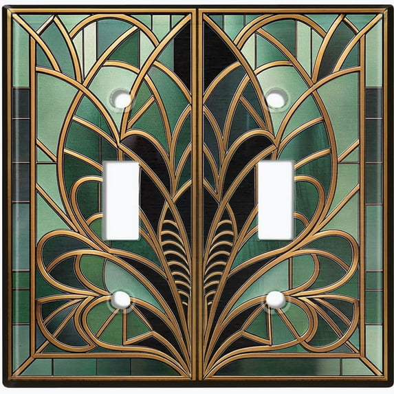 Metal Light Switch Wall Plate Outlet Cover (Printed Image of Floral ...