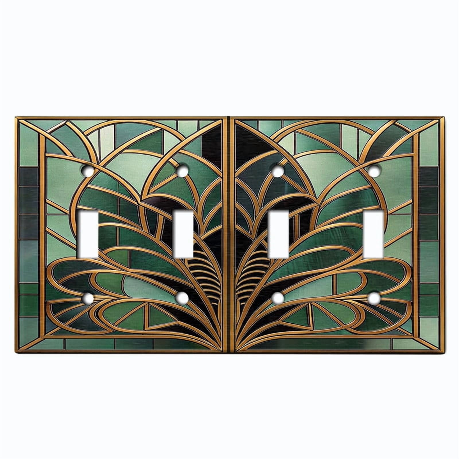 Metal Light Switch Wall Plate Outlet Cover (Printed Image of Floral ...