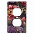 Metal Light Switch Wall Plate Outlet Cover (Printed Image of Flowers ...