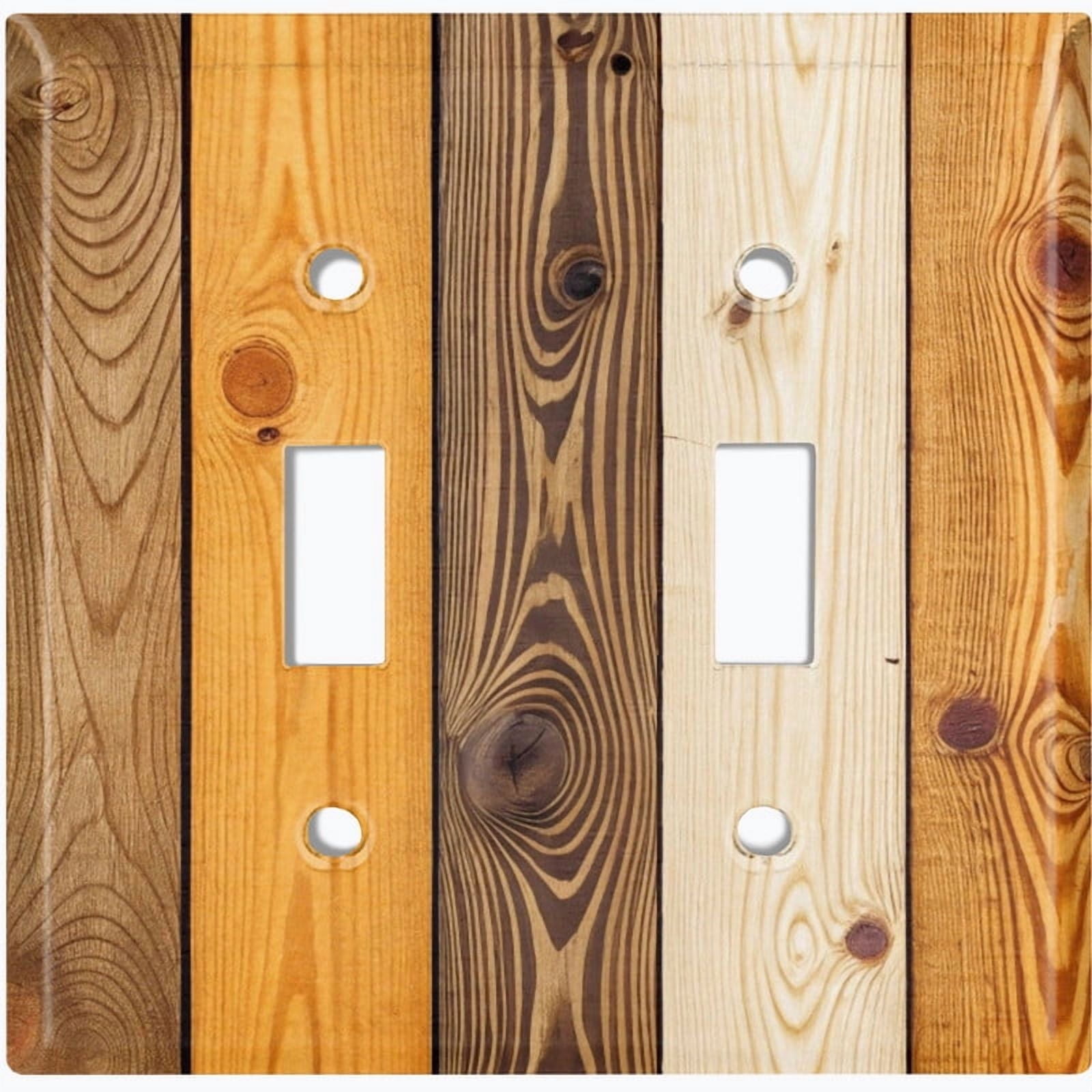 Metal Light Switch Wall Plate Outlet Cover (Printed Image of Rustic ...
