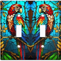 Metal Light Switch Wall Plate Outlet Cover (Printed Image of Blue Bird ...