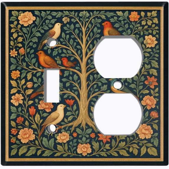 Metal Light Switch Wall Plate Outlet Cover (Printed Image of Tree of ...