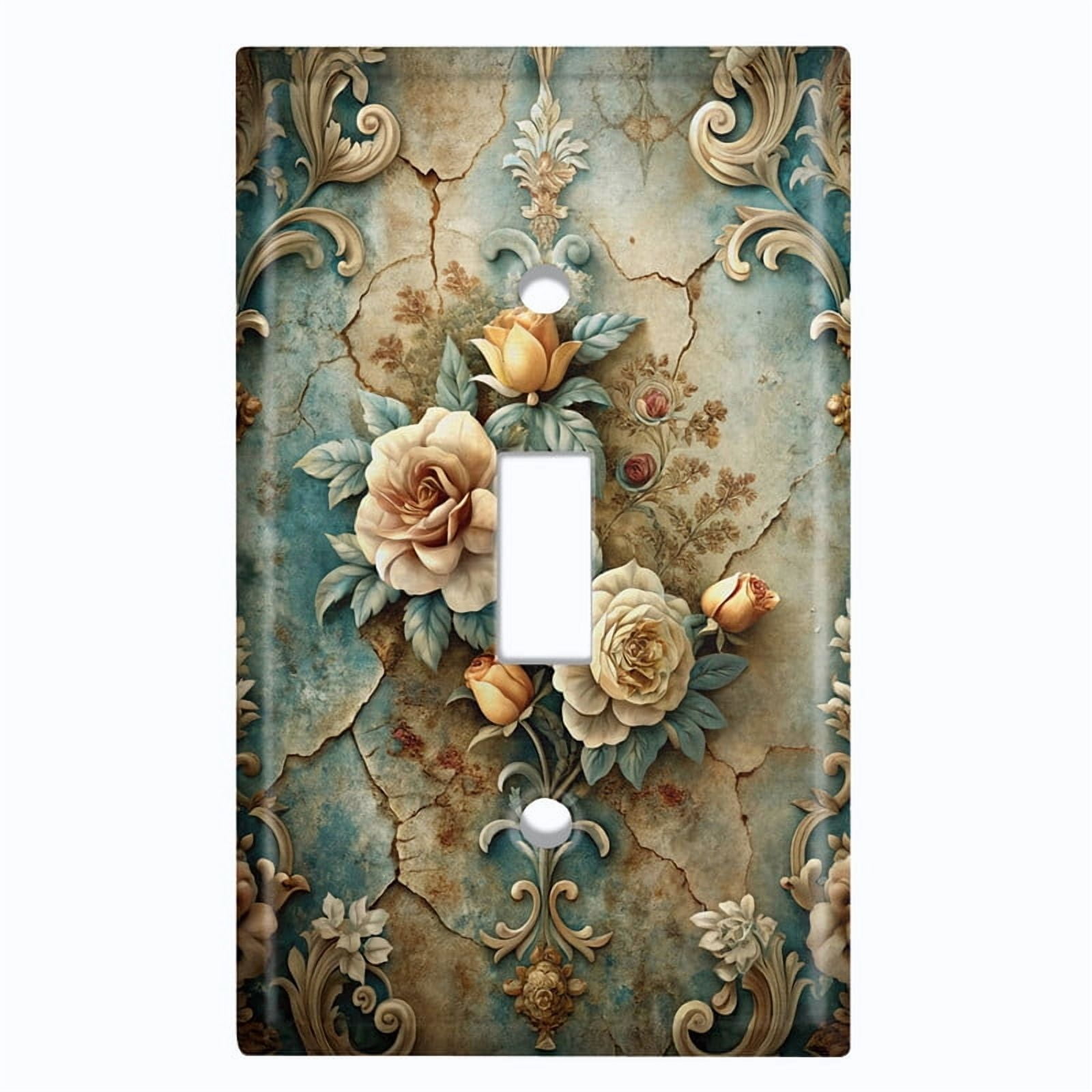 Metal Light Switch Wall Plate Outlet Cover (Printed Image of Vintage ...