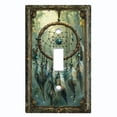 Metal Light Switch Wall Plate Outlet Cover (Rustic Dream Catcher ...