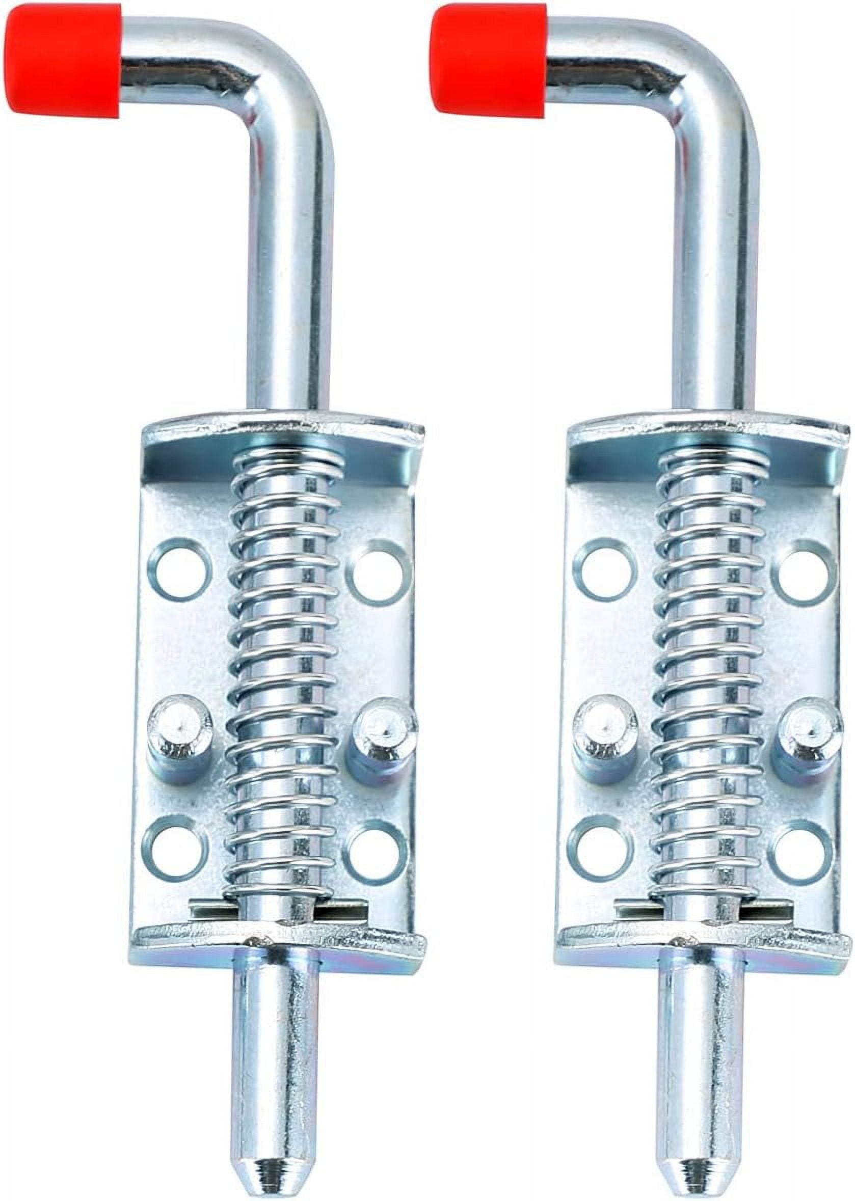 Metal Lock Barrel Bolt Spring Loaded Latch 6.5" Long w/Grip Heavy Duty ...