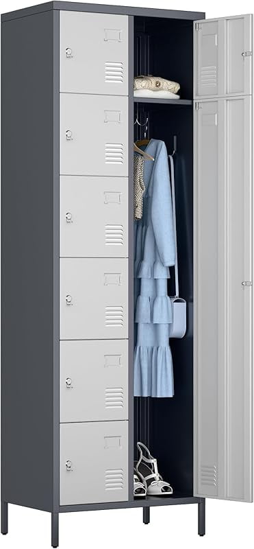 Metal Lockable Storage Locker 7 Small Doors and 1 Big Door, Metal ...