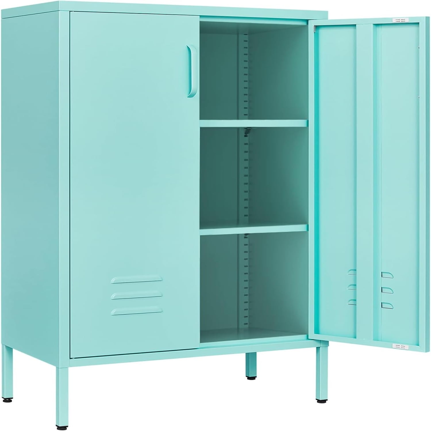 Metal Locker Cabinet Locker Cabinets with 2 Doors Cabinet with Legs ...
