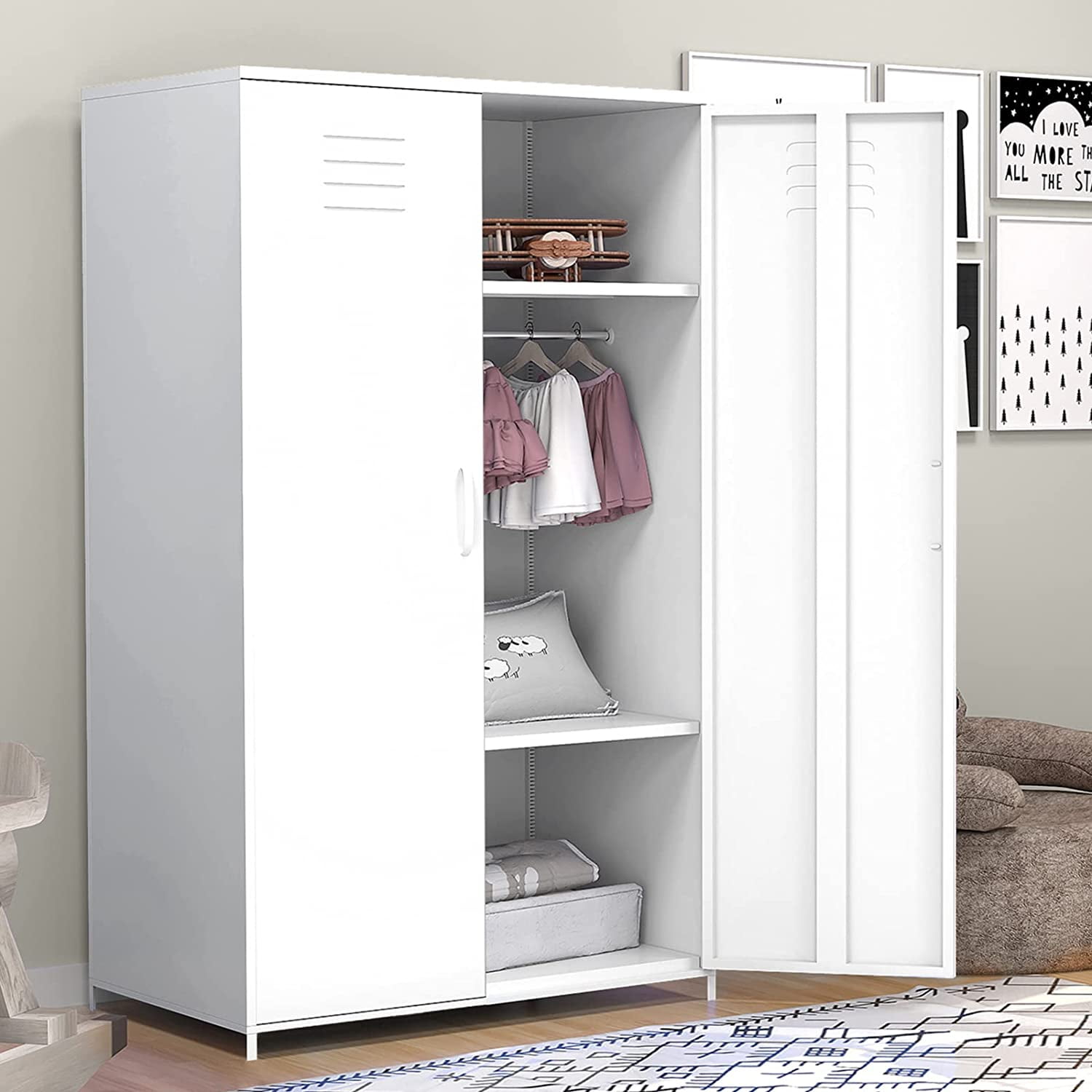 Metal Locker Cabinet Storage Cabinet Locker for Bedroom School ...