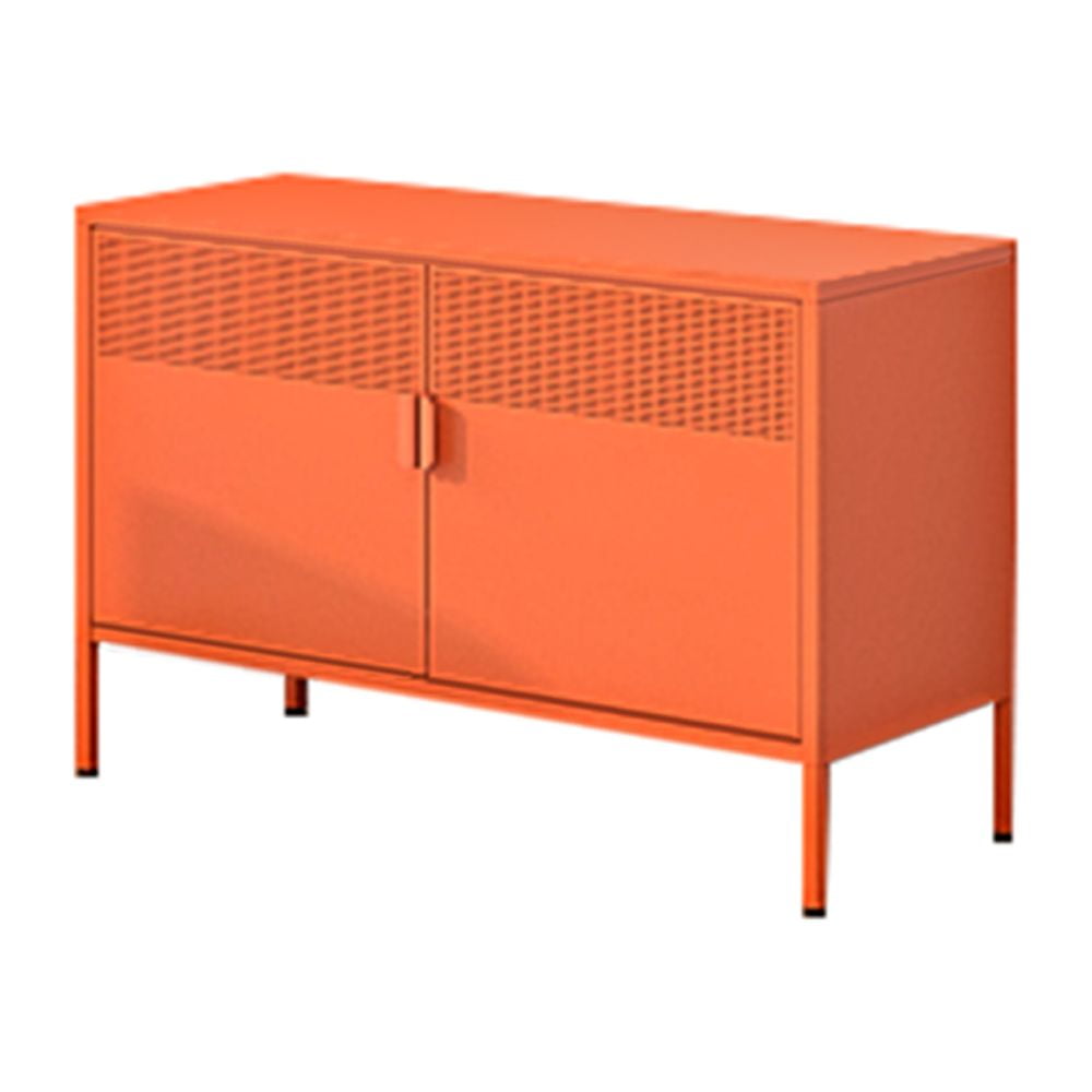 Metal Locker Cabinet with Mesh Doors and Adjustable Shelves ...