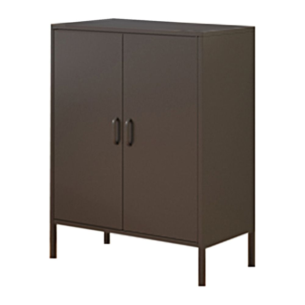 Metal Locker Cabinet with Mesh Doors and Adjustable Shelves ...