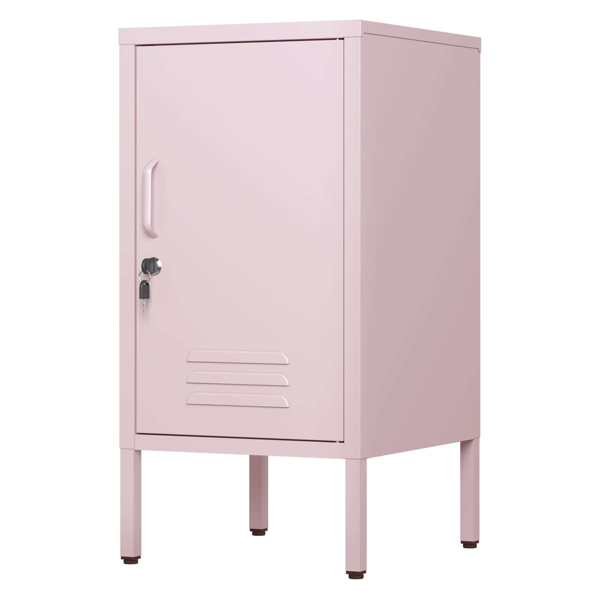 Metal Locker End Table,Modern Minimalist Room Side Table with 2 ...