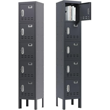 Topass Metal Storage Locker with Lockable Door, 71'' Clothing Coat ...