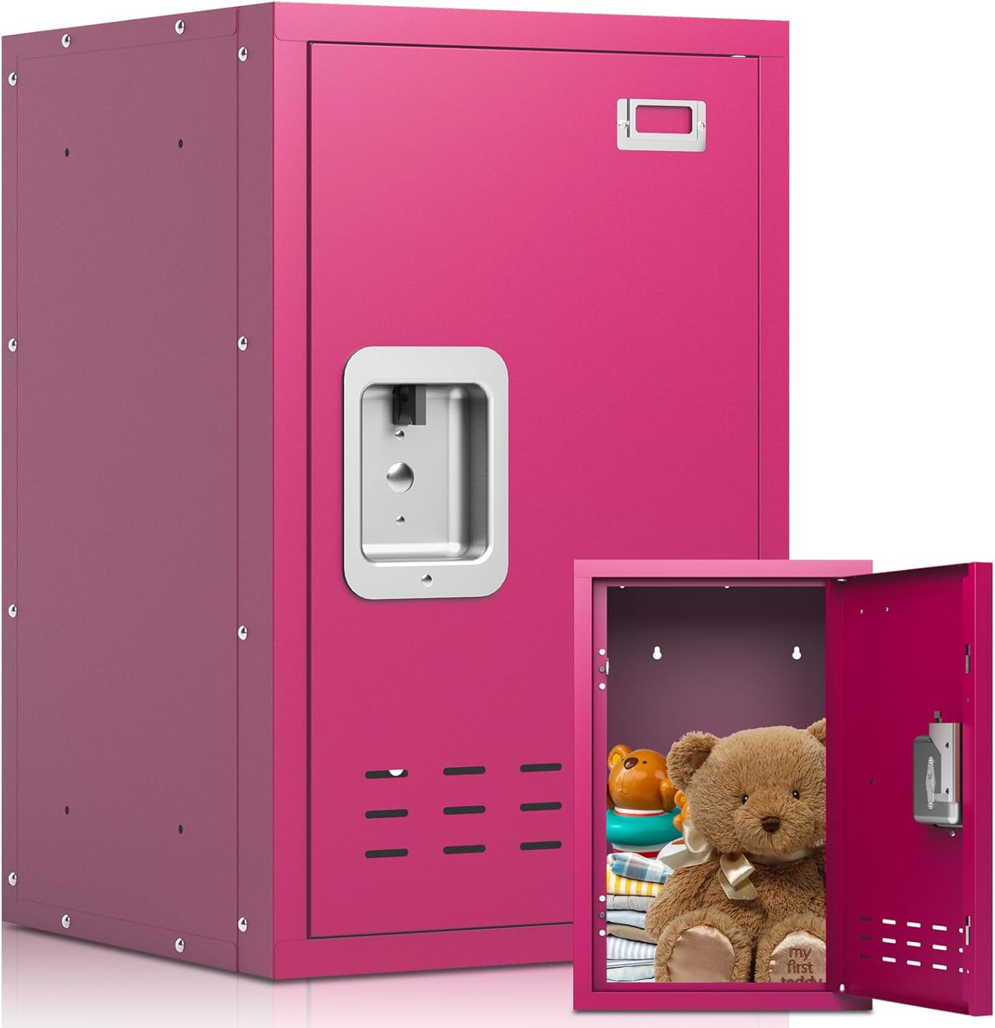 Metal Locker, Lockers, Lockable Storage Cabinet with Locker Shelf, 24 ...