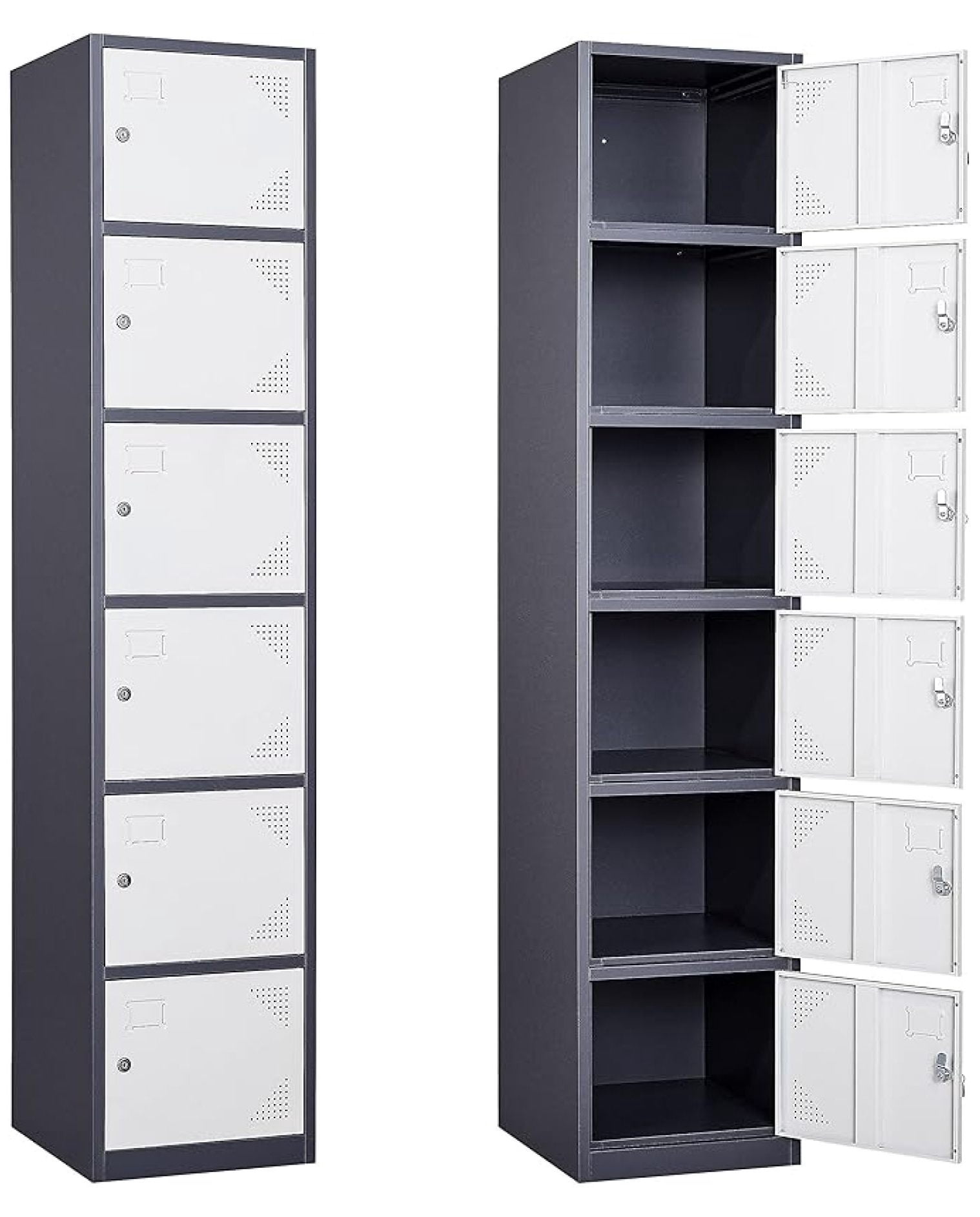 Metal Locker Storage Cabinet with Doors and Shelves Metal Lockers with ...