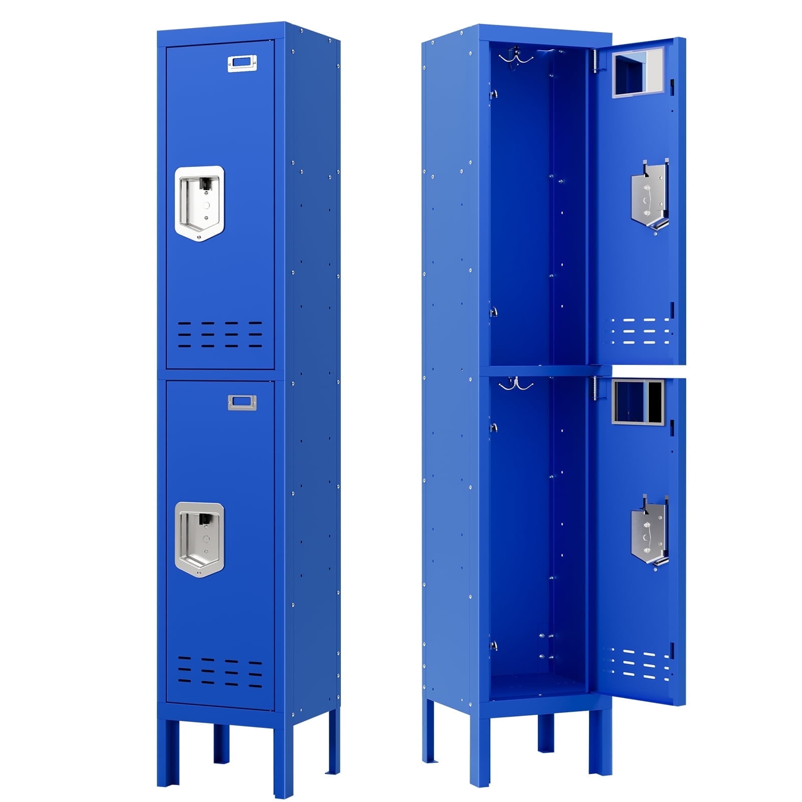 KAER Metal Locker with 2 Doors 66“ Storage Locker for Employees andstudent with Card Slot ...