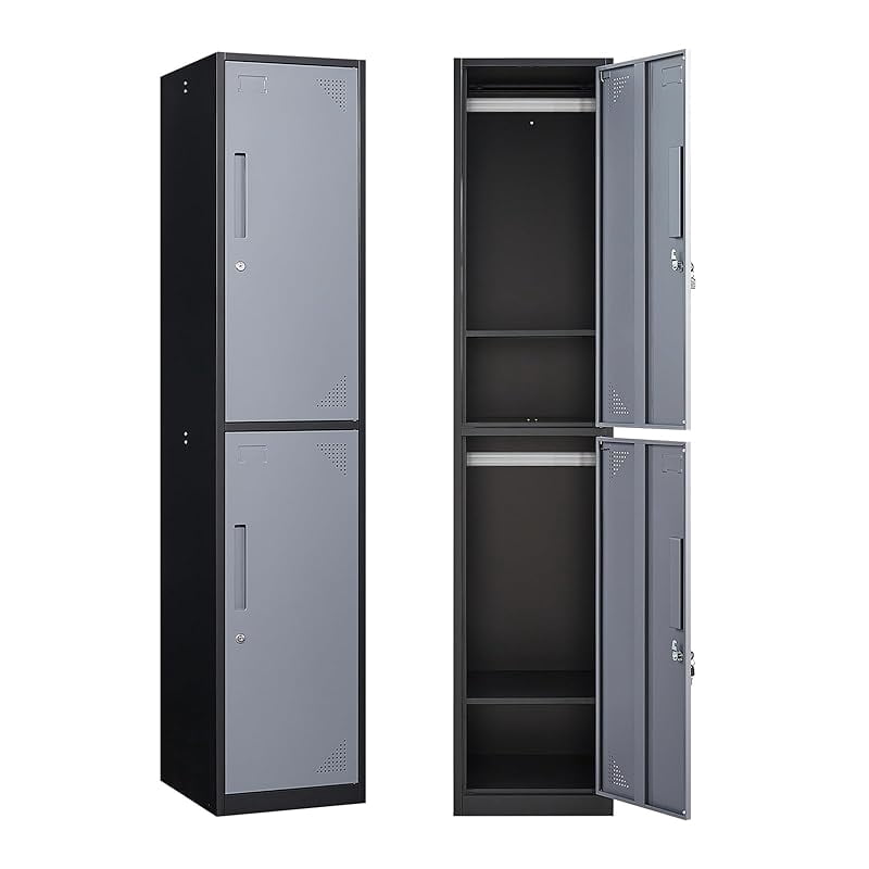 Metal Locker for Gym, School, Office, 71" Metal Storage Locker Cabinets ...
