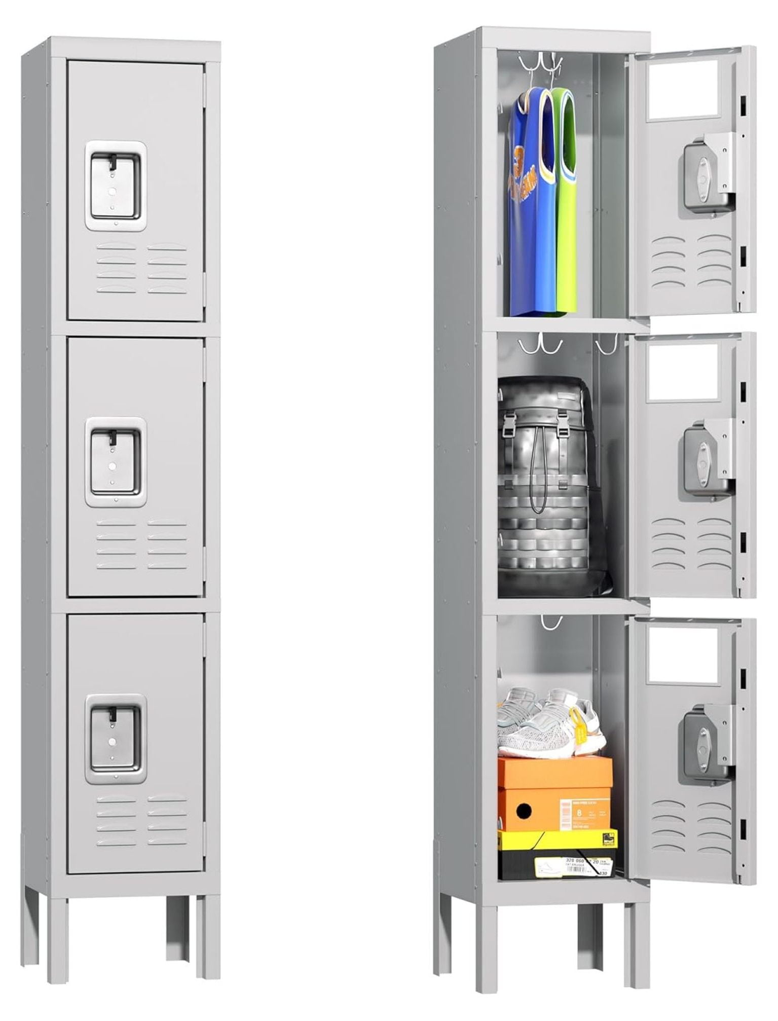 Metal Locker for School Office Gym Metal Storage Locker Cabinet for ...