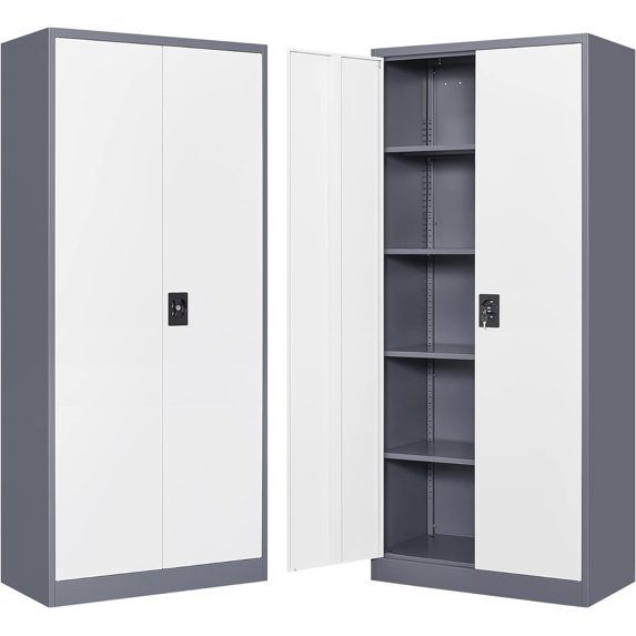 Metal Locker with 2 Drawers Employees Locker with 2 Doors Metal Storage ...