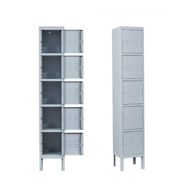Firstsky 71" Metal Locker with Keys for Home,Gym,3 Tier Steel Office ...