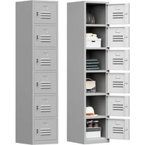 MIIIKO Metal Locker for Gym, School, Office, 71" Metal Storage Locker ...