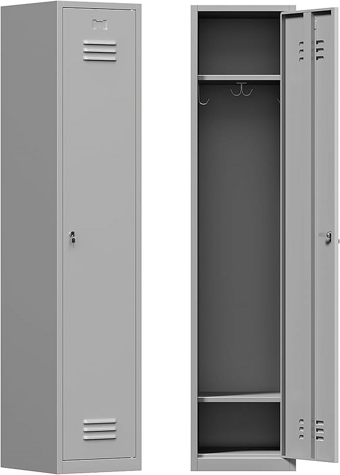 ' Metal Locker with Keys for School,Gym,3 Tier Steel Office Storage ...