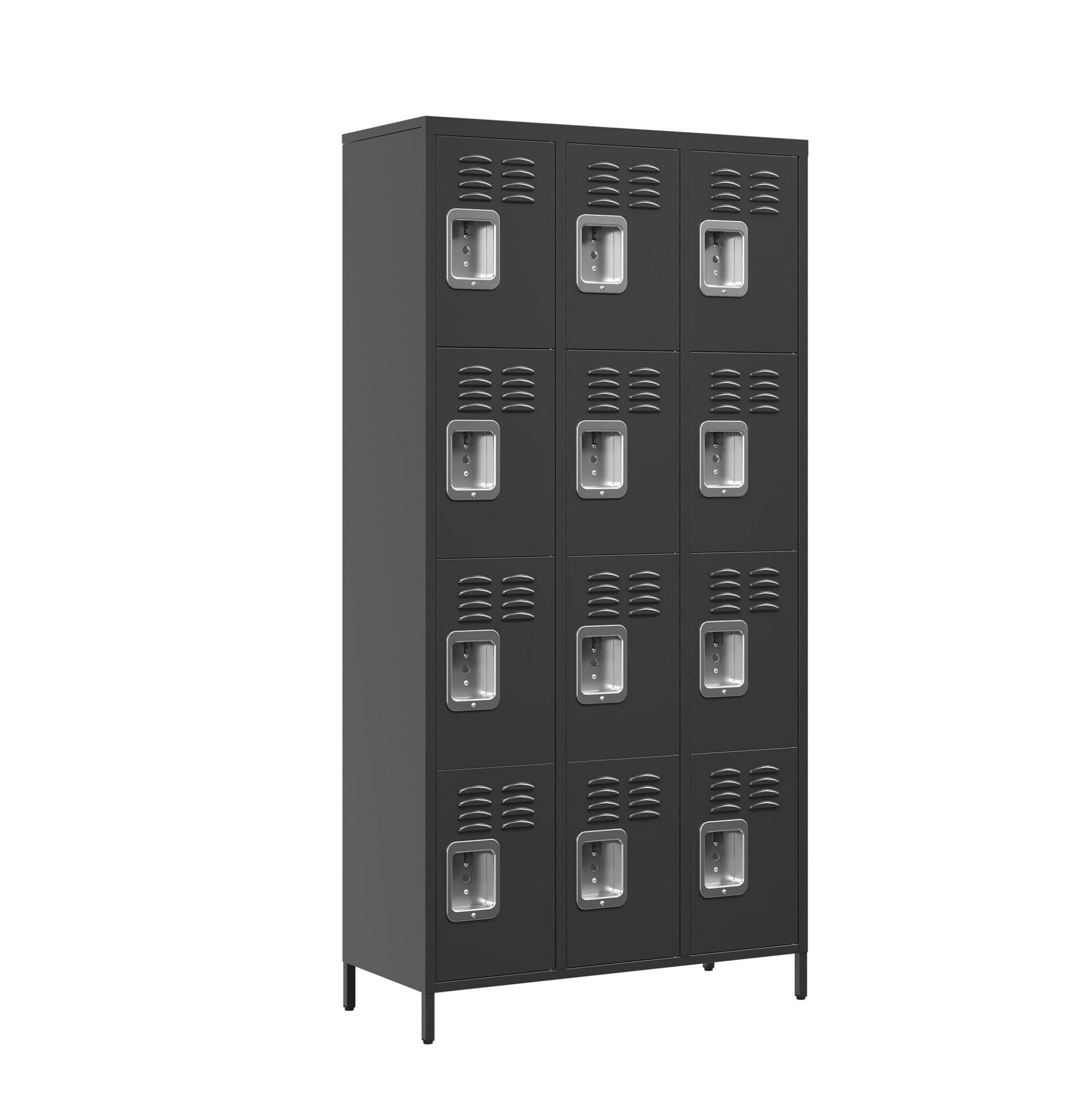 Metal Lockers 12 Door, 72"H Steel Lockers with Lock, Employee Storage ...