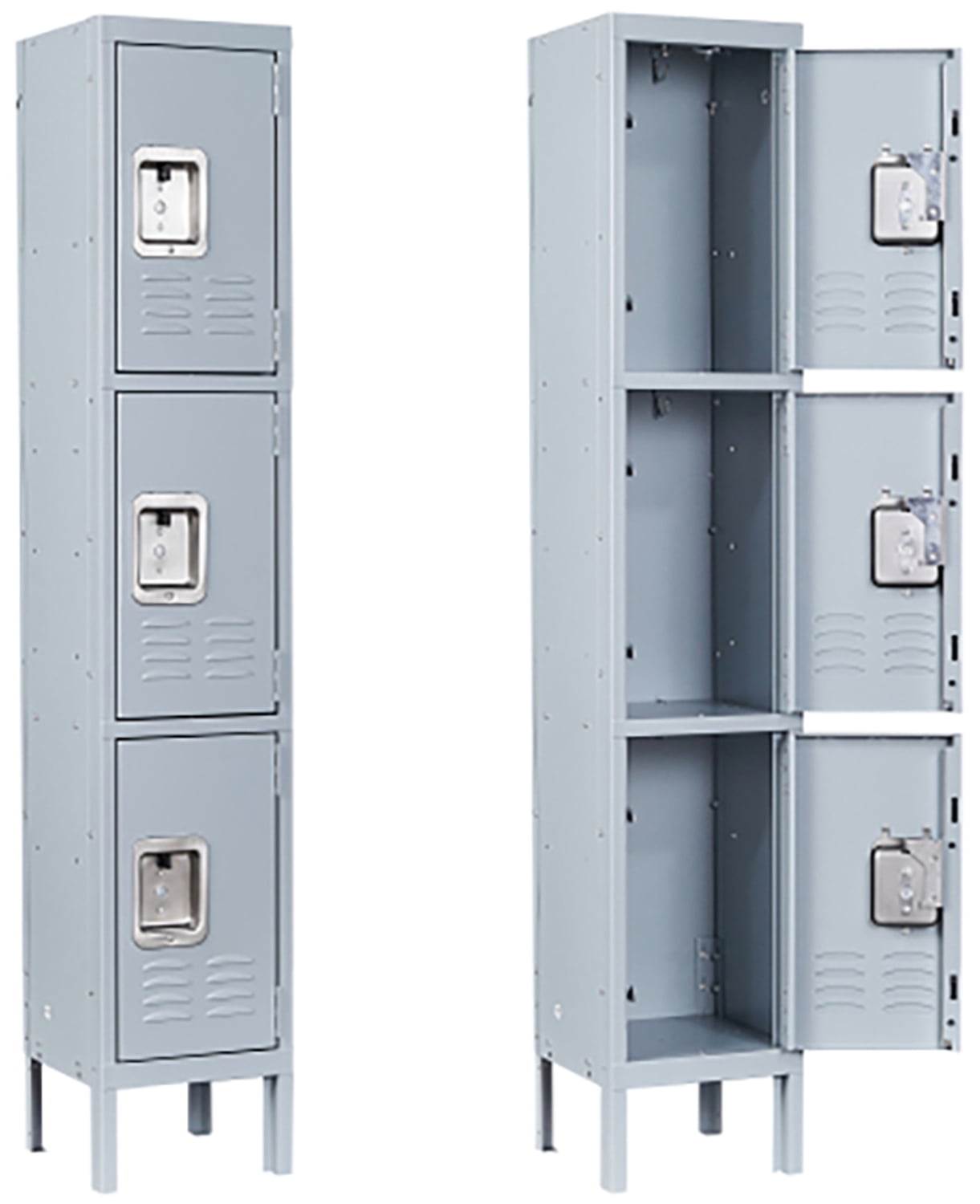 Metal Lockers for Employees, 3 Doors Metal Storage Locker Cabinet for ...