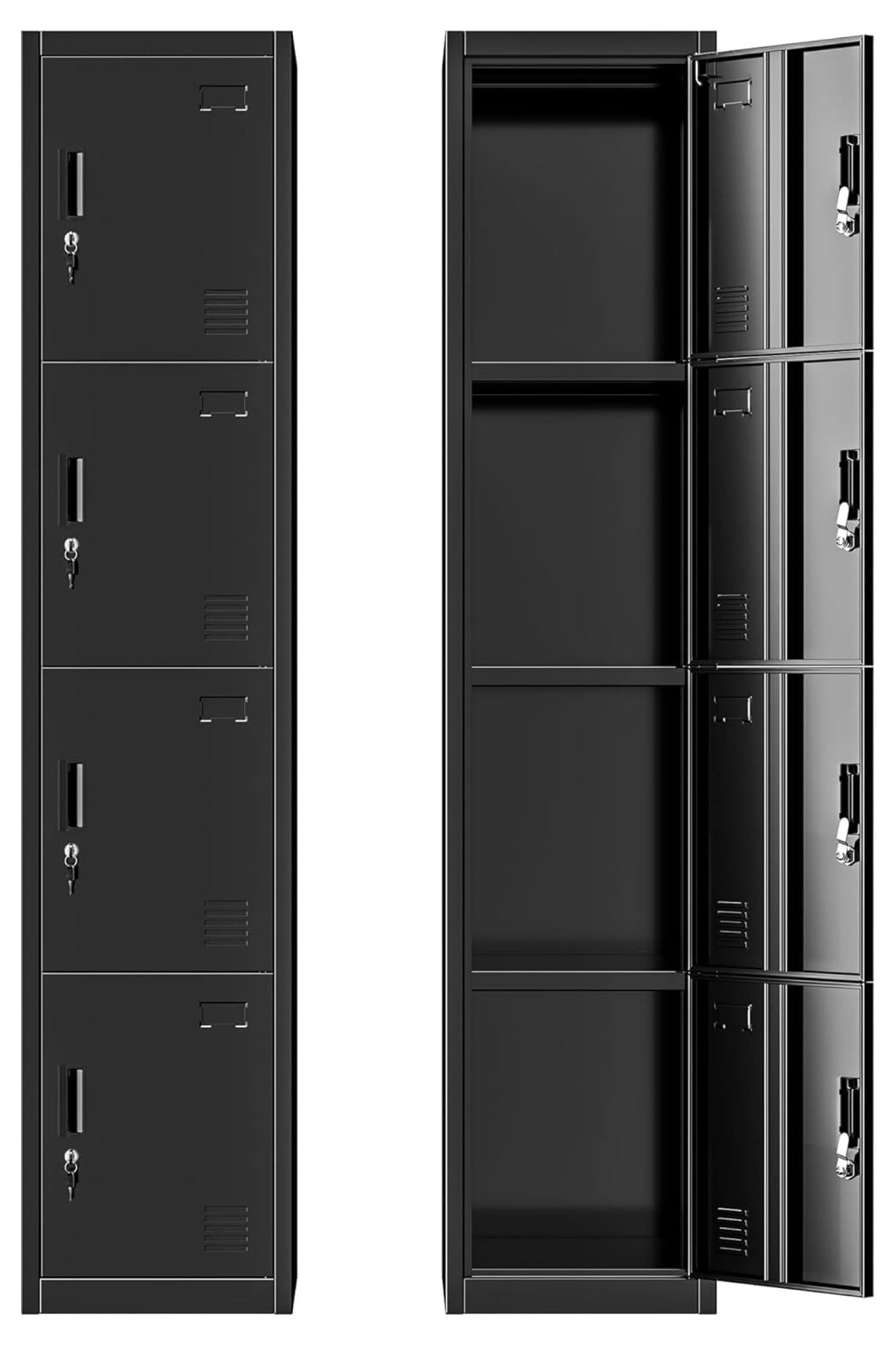 Metal Lockers for Employees with Lock, Steel Storage Locker with ...