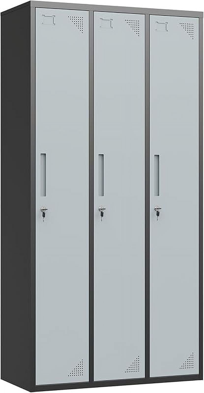 Metal Lockers for Employees,71" Steel Storage Cabinet with 6 Door ...