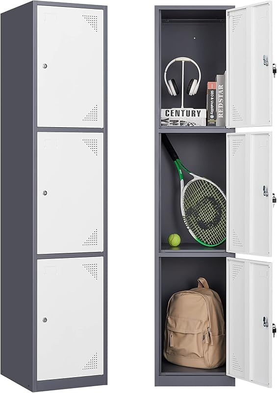 Metal Lockers for Employees,71" Steel Storage Cabinet with 6 Door ...