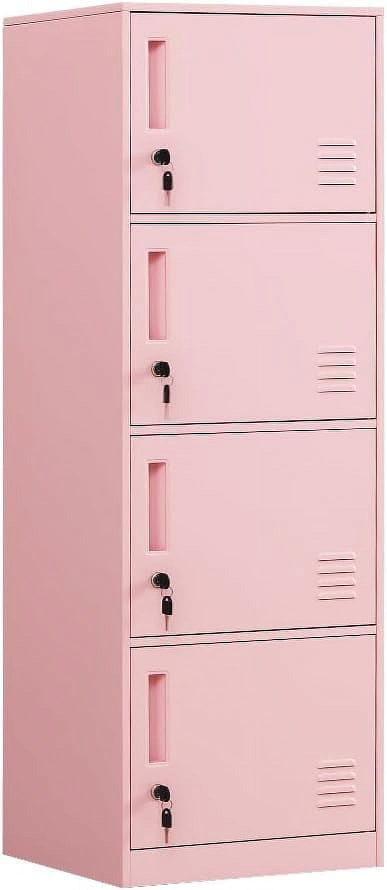 Metal Lockers for Employees,Office Storage Locker with 4 Door,Tall ...