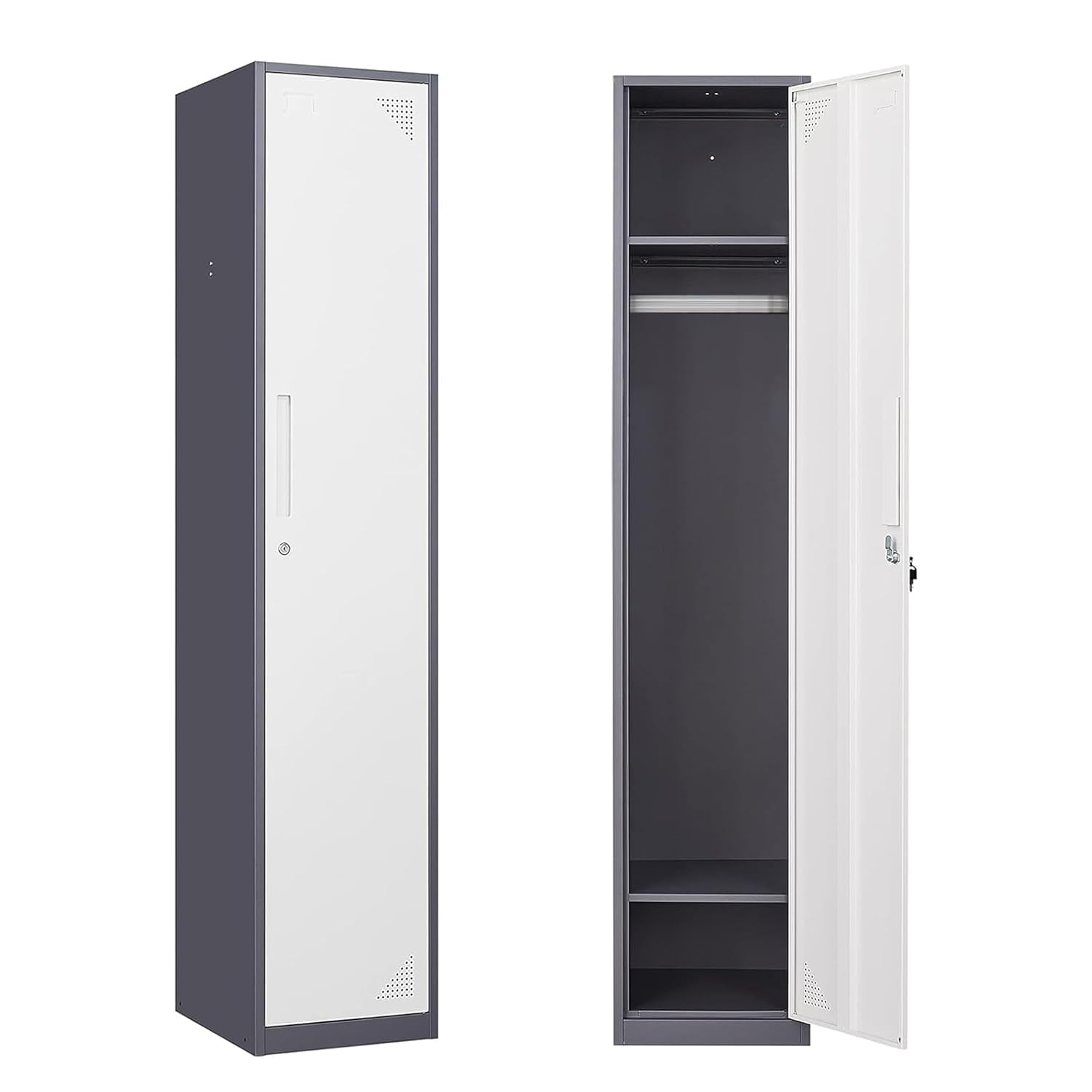 Metal Lockers for Employees with Keys, Employees Locker Storage Cabinet ...
