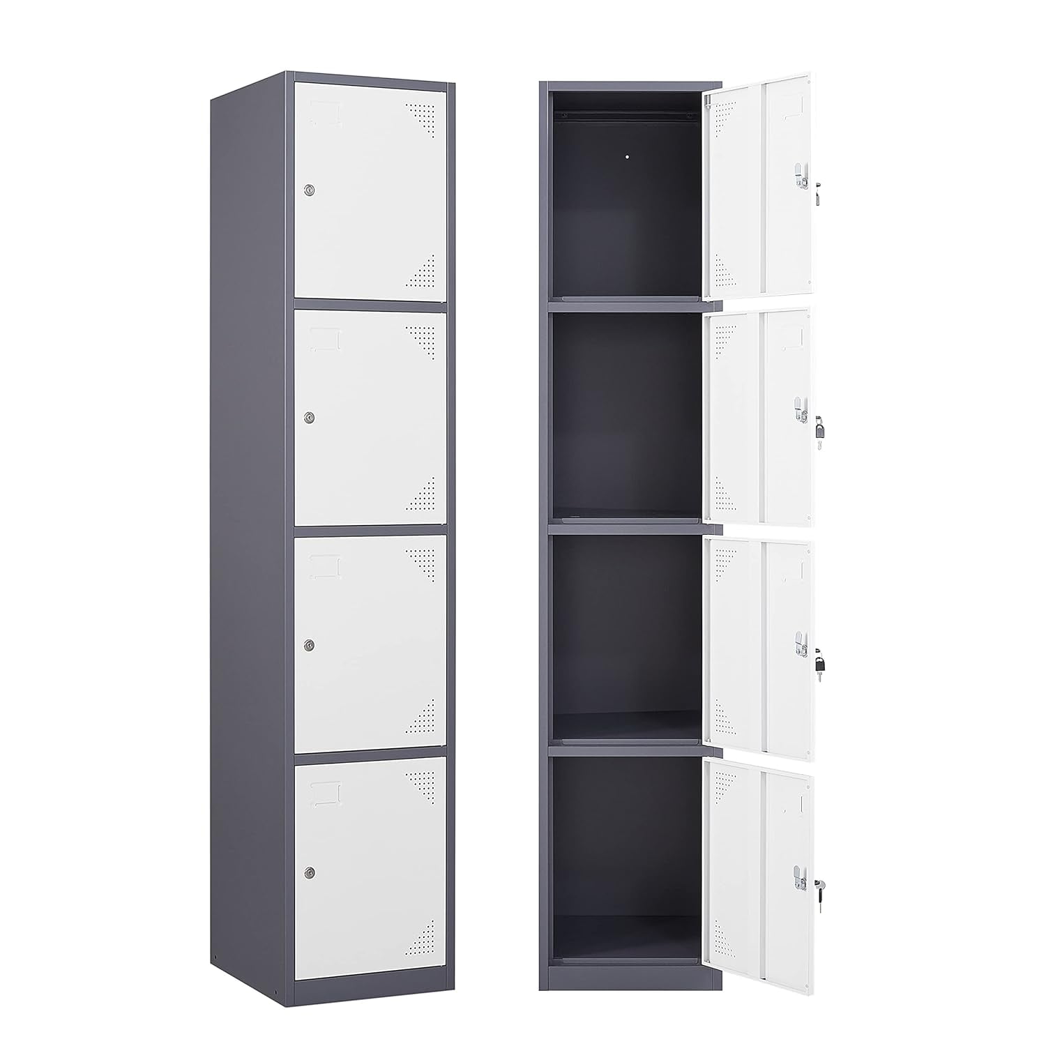Metal Lockers for Employees with Keys, Employees Locker Storage Cabinet ...