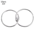 Metal Loose Leaf Book Binder Hoop Ring Multifunctional Keychain Circle ...