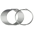 Metal Loose Leaf Rings 6pcs Office Book Rings Hinge Snap Ring Key Ring ...