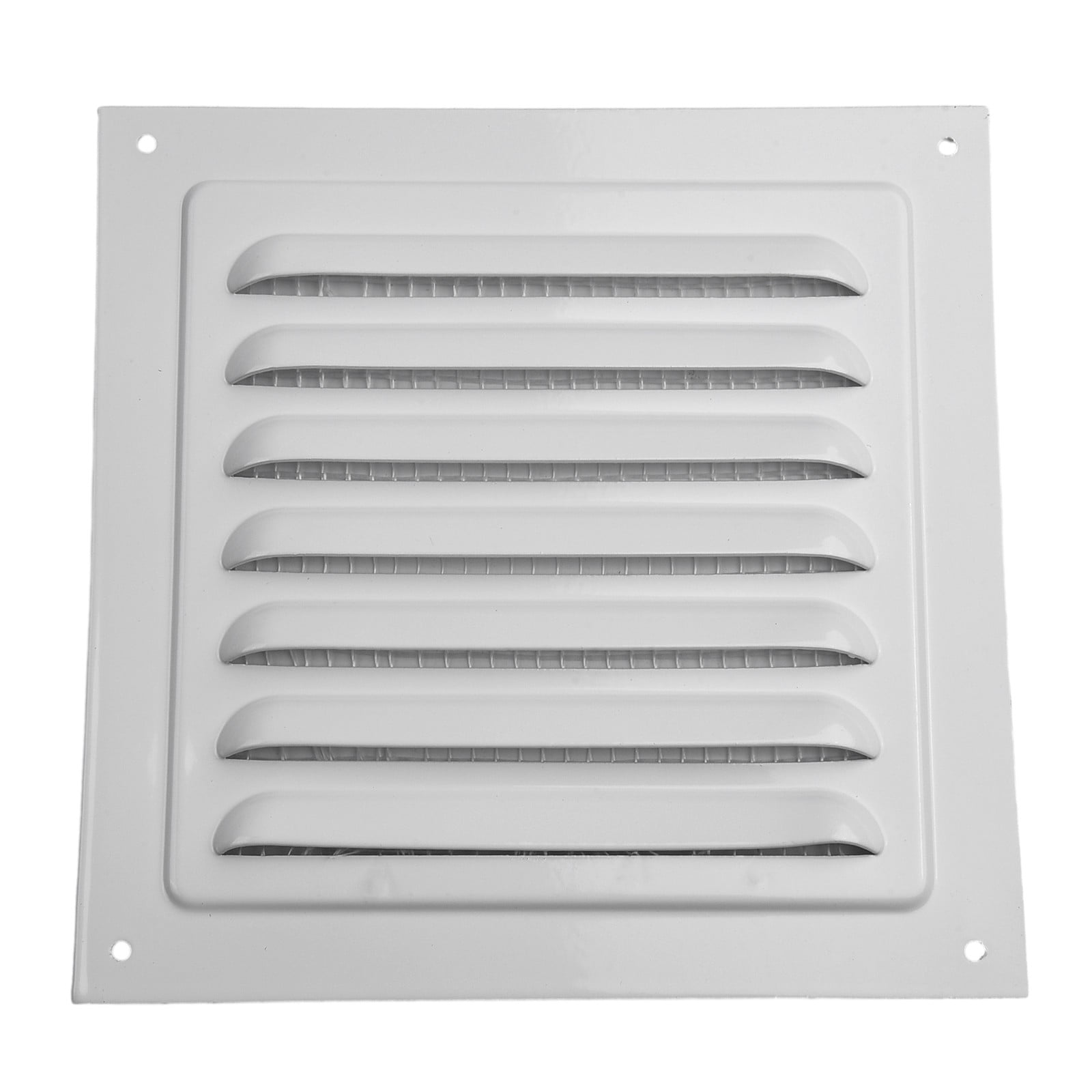 Metal Louver Air Ventilation Grille Cover Square White Vent Insect ...