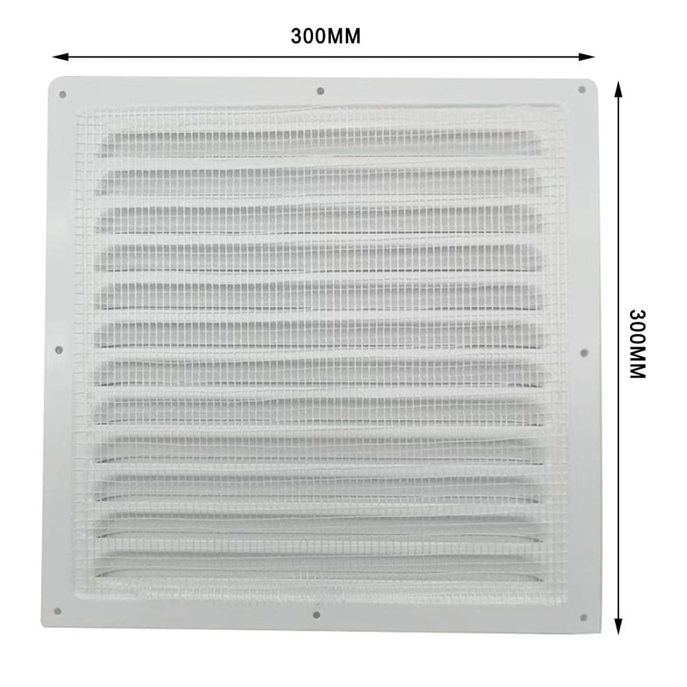 Metal Louver Vent Grille Cover Square Vent Insect Screen Cover ...
