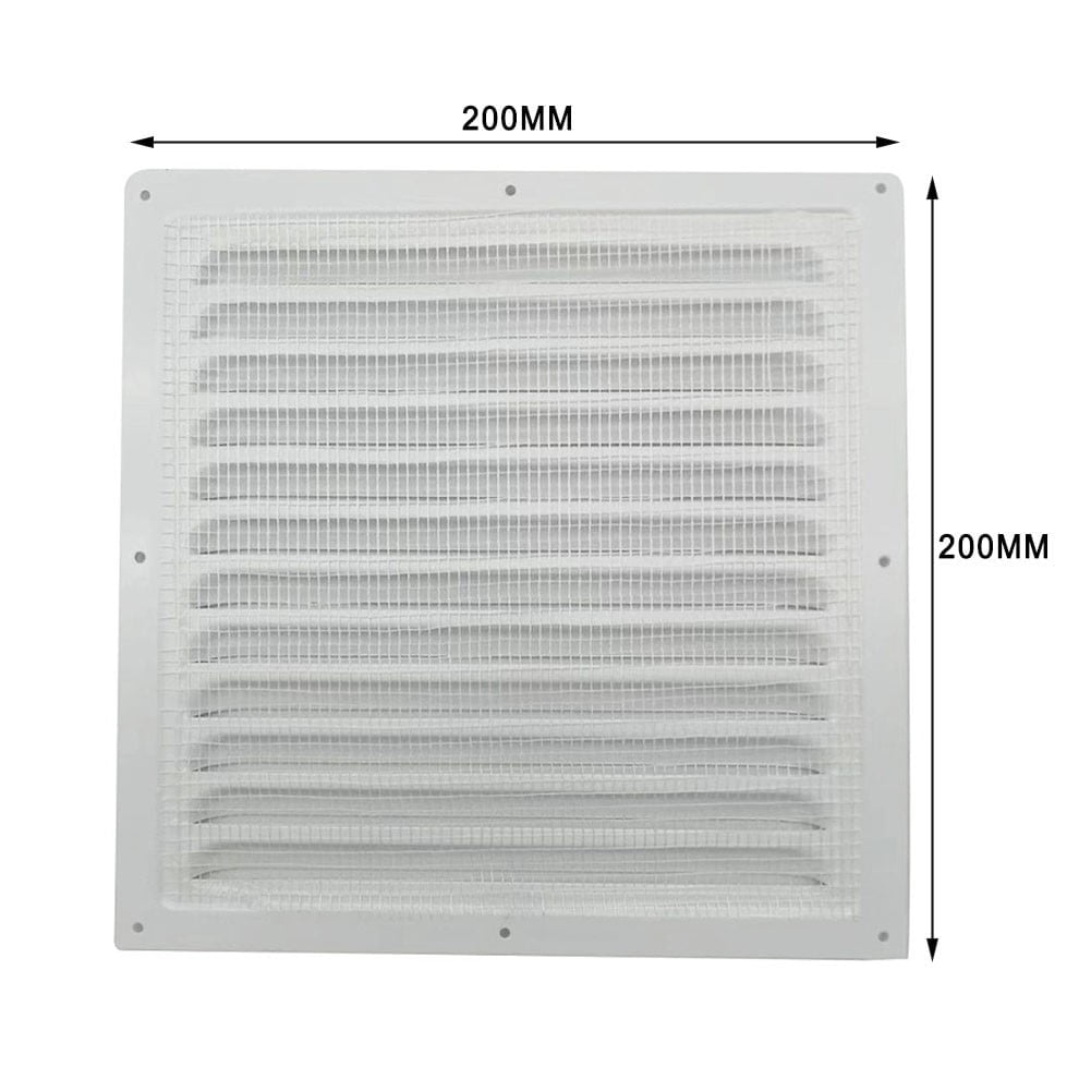 Metal Louver Vent Grille Cover Square Vent Insect Screen Cover ...