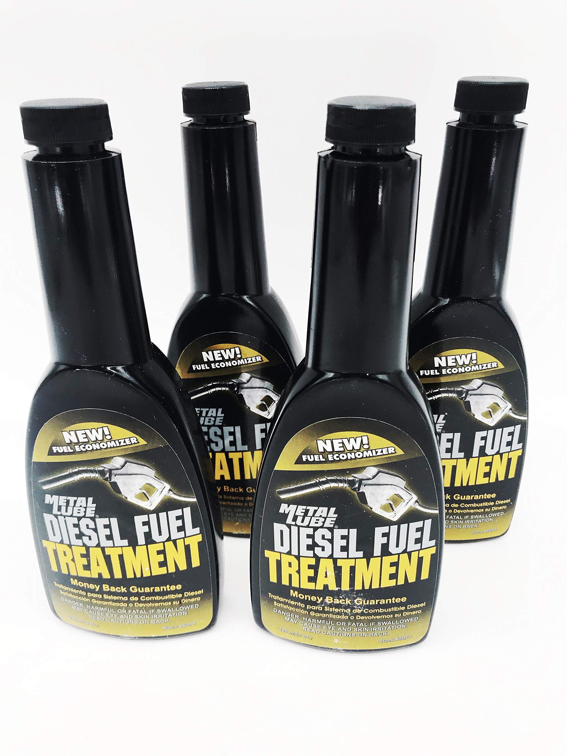 Metal Lube Diesel Fuel Treatment Additive, Injector Cleaner 8 OZ 4 Pack ...