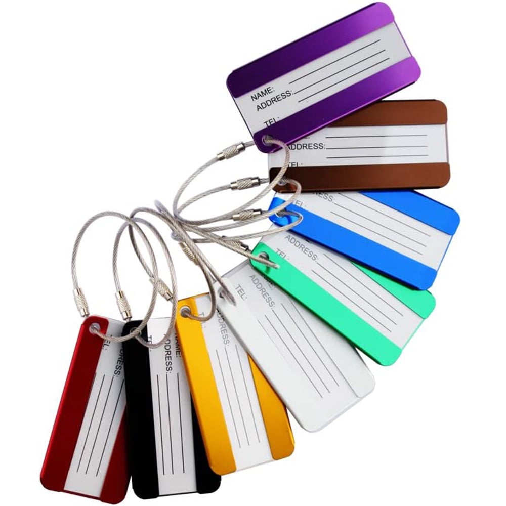 Metal Luggage Tags For Quick Identification, Robust Anodized Aluminum ...
