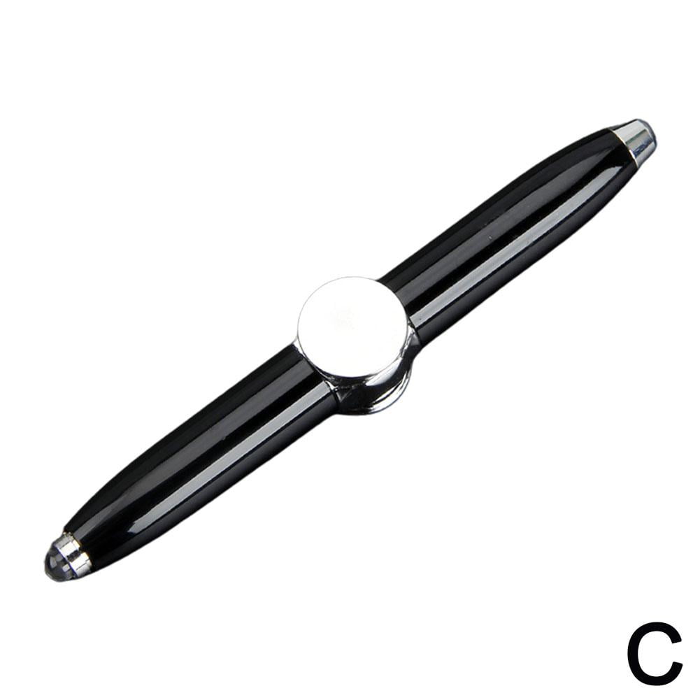 Metal Luminous Spinner LED Light Pens Release Pressure Student Gift Pen ...