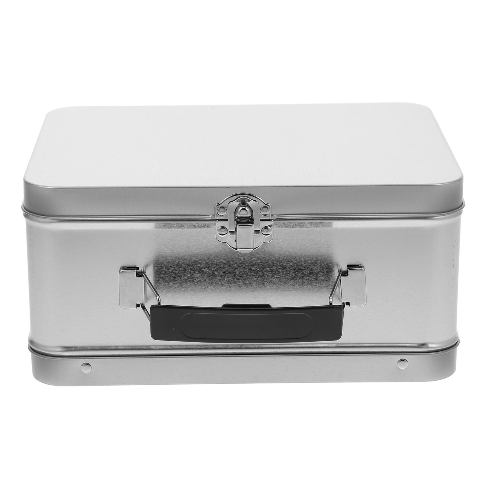 Metal Lunch Box Retro Tin Box Metal Lunch Box with Handle Vintage Lunch ...