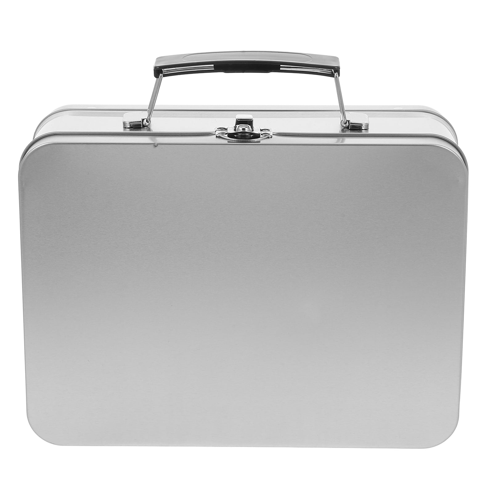 Metal Lunch Box Tinplate Container with Handle for Food Storage Crafts ...